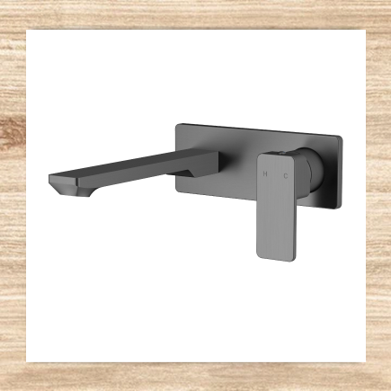 Wall Mount Tap Set Gun Metal | Oreva