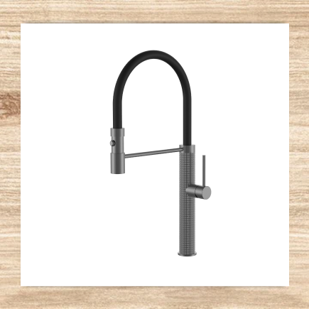 Zenith Kitchen Tap Gun Metal | Oreva